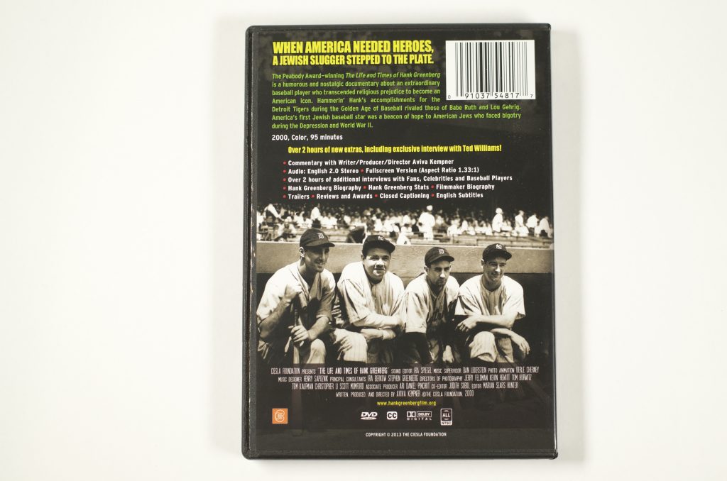The Life and Times of Hank Greenberg DVD – The Ciesla Foundation